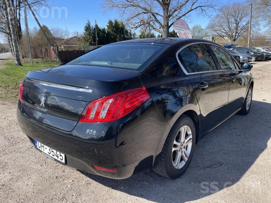 Black Peugeot 508 2013 in Riga, with an engine capacity of 2.00 L and mileage of 269 thousand km for 3990 €, photo 6 on AUTOMOTO.COM.LV