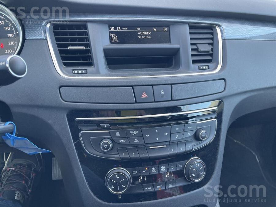 Black Peugeot 508 2013 in Riga, with an engine capacity of 2.00 L and mileage of 269 thousand km for 3990 €, photo 25 on AUTOMOTO.COM.LV