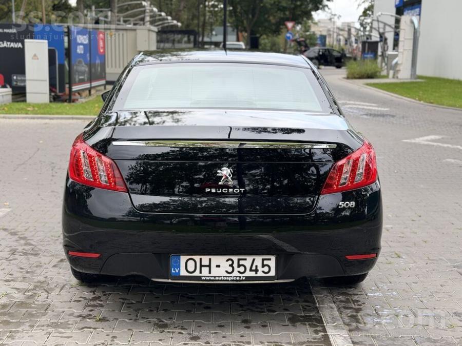 Black Peugeot 508 2013 in Riga, with an engine capacity of 2.00 L and mileage of 270 thousand km for 3200 €, photo 7 on AUTOMOTO.COM.LV