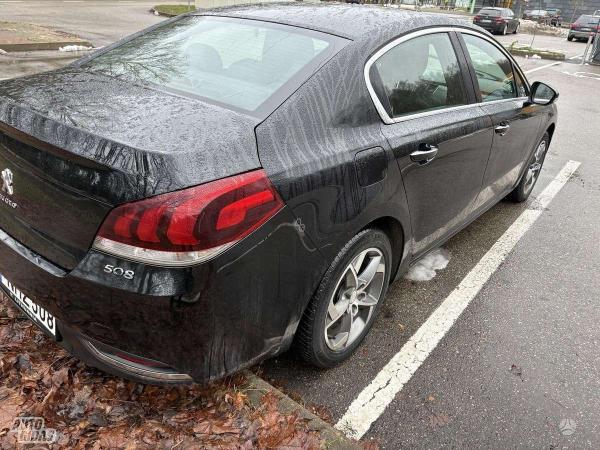 Black Peugeot 508 2015 in Birstonas, with an engine capacity of 2.00 L and mileage of 213 thousand km for 5999 €, photo 7 on AUTOMOTO.COM.LV