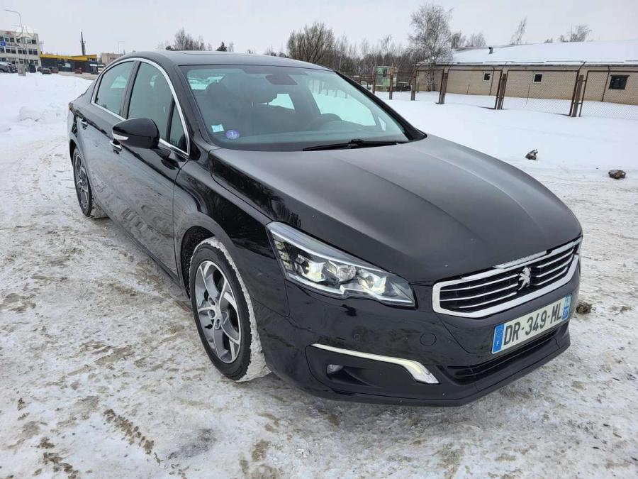 Black Peugeot 508 2015 in Taurage, with an engine capacity of 1.60 L and mileage of 202 thousand km for 5800 €, photo 2 on AUTOMOTO.COM.LV