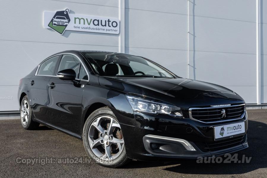 Black Peugeot 508 2015 in Tallinn, with an engine capacity of 2.00 L and mileage of 191 thousand km for 7990 €, photo 6 on AUTOMOTO.COM.LV