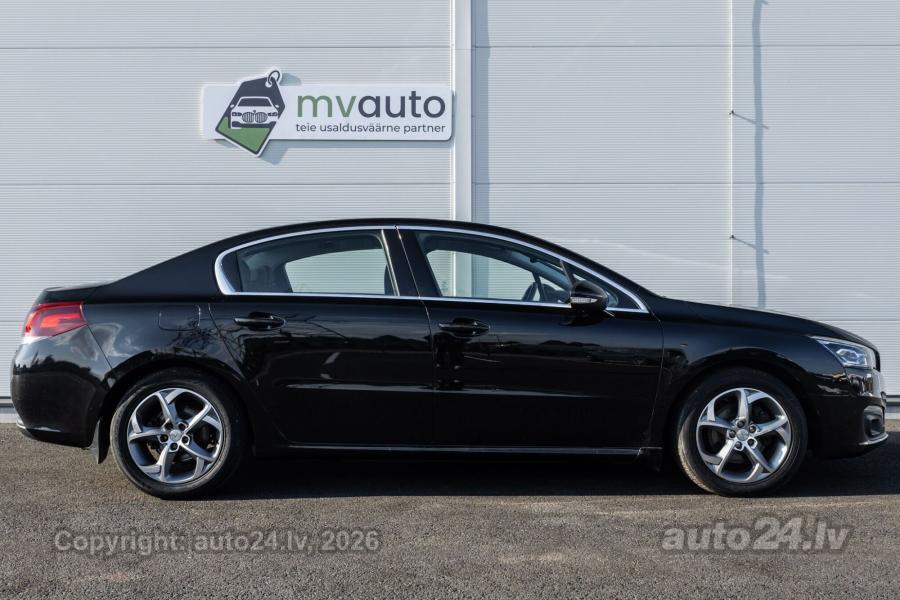 Black Peugeot 508 2015 in Tallinn, with an engine capacity of 2.00 L and mileage of 191 thousand km for 7990 €, photo 10 on AUTOMOTO.COM.LV