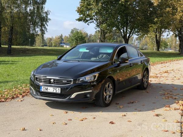 Black Peugeot 508 2015 in Aizkraukle, with an engine capacity of 2.00 L and mileage of 197 thousand km for 6970 €, photo 3 on AUTOMOTO.COM.LV