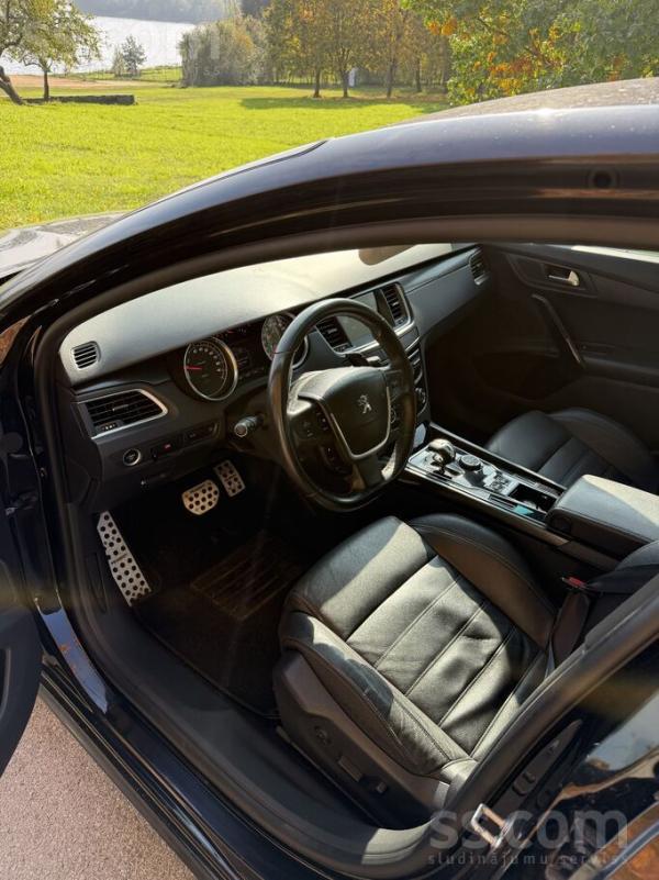 Black Peugeot 508 2015 in Aizkraukle, with an engine capacity of 2.00 L and mileage of 197 thousand km for 6970 €, photo 11 on AUTOMOTO.COM.LV