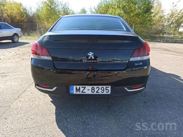 Black Peugeot 508 2015 in Daugavpils, with an engine capacity of 2.00 L and mileage of 0 thousand km for 7750 €, photo 7 on AUTOMOTO.COM.LV
