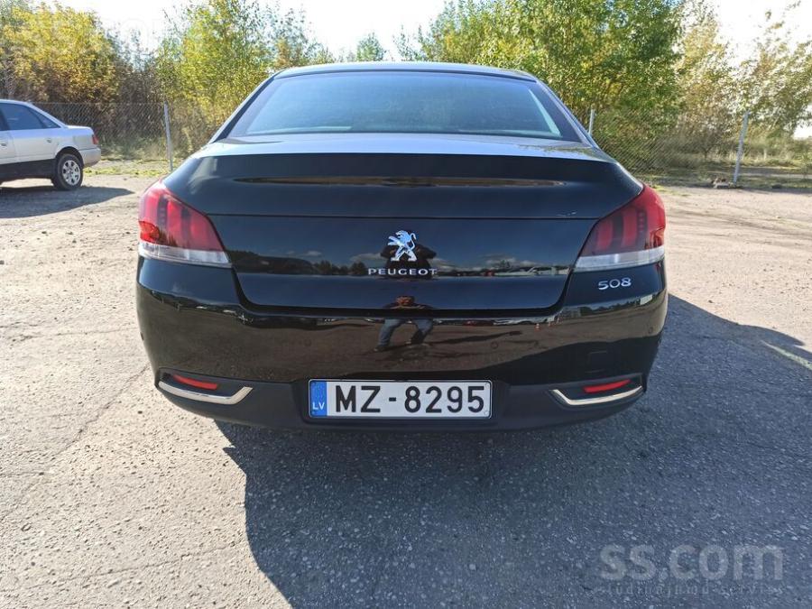Melns Peugeot 508 2015 Daugavpils, ar dzinēja tilpumu 2.00 L un nobraukumu 0 tūkst. km par 7750 €, foto 7 vietnē AUTOMOTO.COM.LV