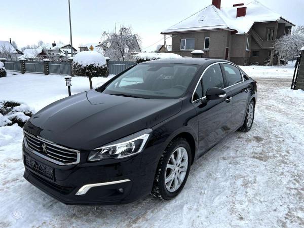 Black Peugeot 508 2017 in Ukmerge, with an engine capacity of 1.56 L and mileage of 191 thousand km for 5950 €, photo 7 on AUTOMOTO.COM.LV