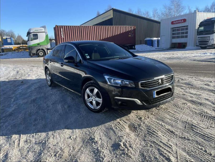 Black Peugeot 508 2017 in Taurage, with an engine capacity of 2.00 L and mileage of 350 thousand km for 5300 €, photo 1 on AUTOMOTO.COM.LV