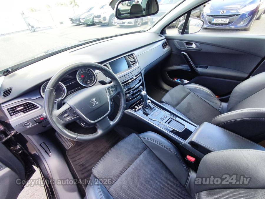 Black Peugeot 508 2017 in Tartu, with an engine capacity of 2.00 L and mileage of 129 thousand km for 12990 €, photo 7 on AUTOMOTO.COM.LV