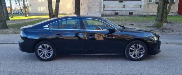 Black Peugeot 508 2020 in Jelgava, with an engine capacity of 1.50 L and mileage of 161 thousand km for 9990 €, photo 6 on AUTOMOTO.COM.LV