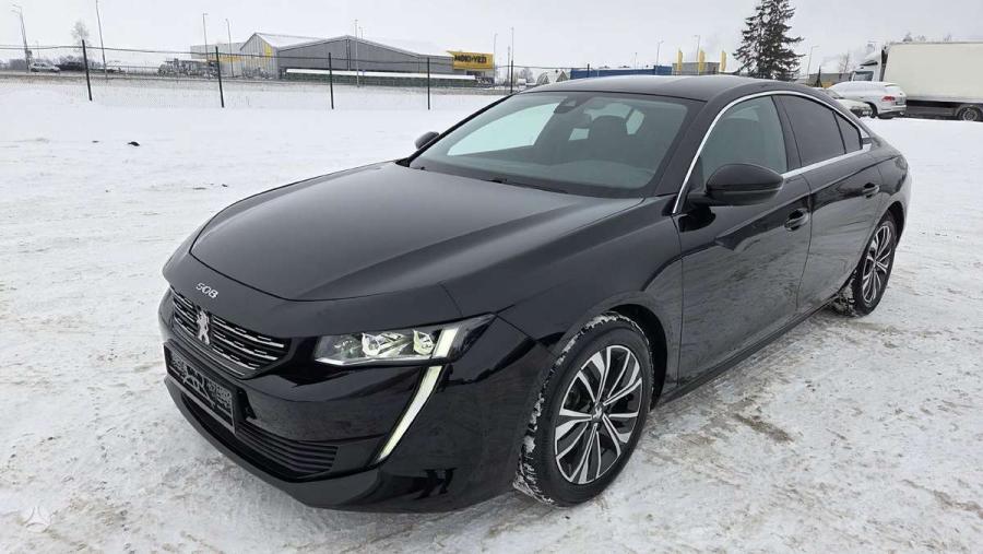 Black Peugeot 508 2021 in Marijampole, with an engine capacity of 1.20 L and mileage of 134 thousand km for 14097 €, photo 1 on AUTOMOTO.COM.LV