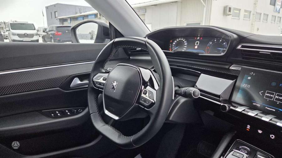Black Peugeot 508 2021 in Marijampole, with an engine capacity of 1.20 L and mileage of 134 thousand km for 14097 €, photo 18 on AUTOMOTO.COM.LV