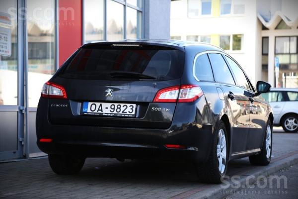 Black Peugeot 508 2011 in Riga, with an engine capacity of 1.60 L and mileage of 0 thousand km for 3495 €, photo 6 on AUTOMOTO.COM.LV
