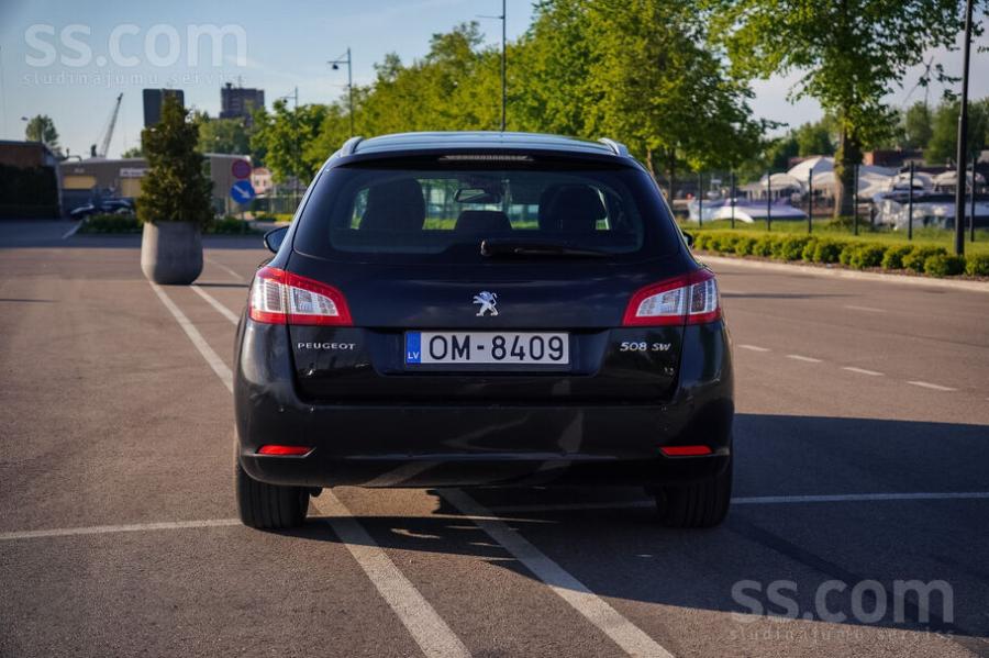 Melns Peugeot 508 2011 Rīga, ar dzinēja tilpumu 1.60 L un nobraukumu 230 tūkst. km par 3600 €, foto 6 vietnē AUTOMOTO.COM.LV