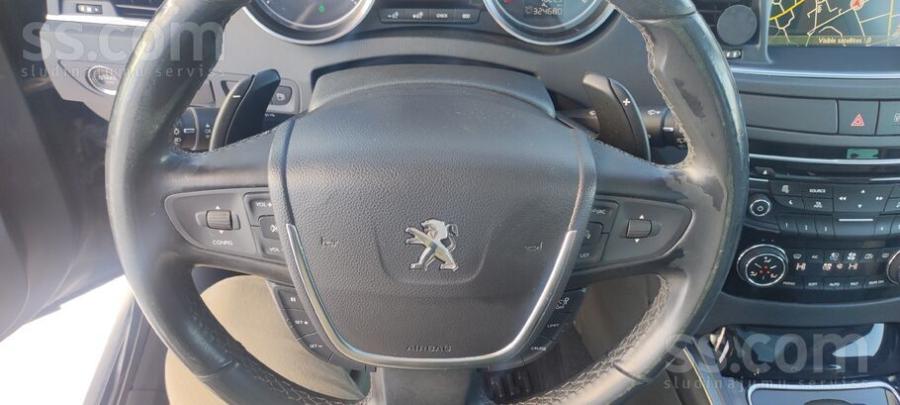 Melns Peugeot 508 2012 Rīga, ar dzinēja tilpumu 2.00 L un nobraukumu 322 tūkst. km par 2850 €, foto 8 vietnē AUTOMOTO.COM.LV