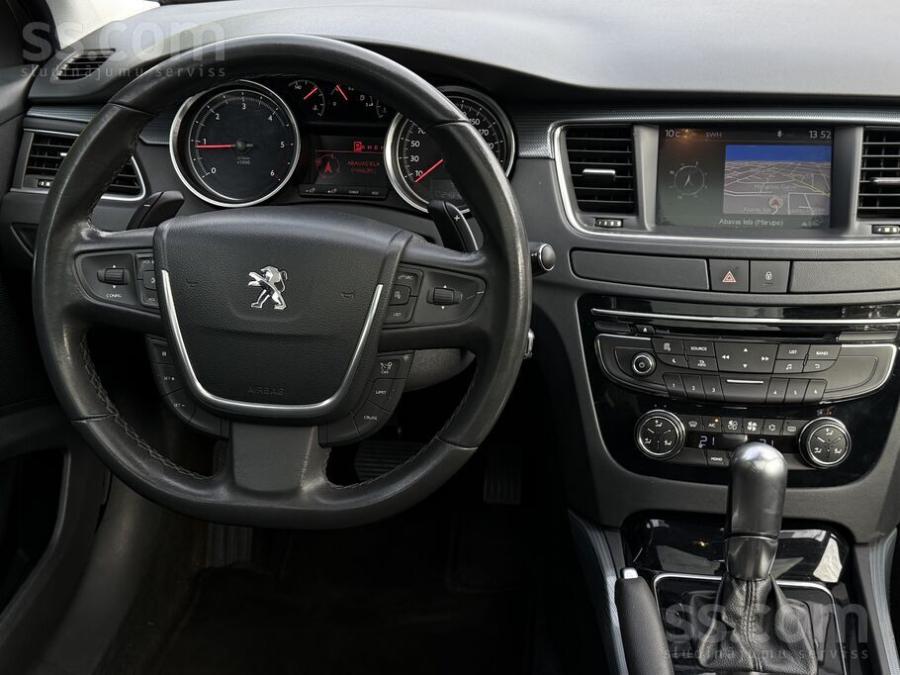 Black Peugeot 508 2013 in Riga, with an engine capacity of 2.00 L and mileage of 248 thousand km for 3890 €, photo 10 on AUTOMOTO.COM.LV