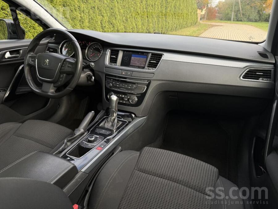 Black Peugeot 508 2013 in Riga, with an engine capacity of 2.00 L and mileage of 248 thousand km for 3890 €, photo 12 on AUTOMOTO.COM.LV