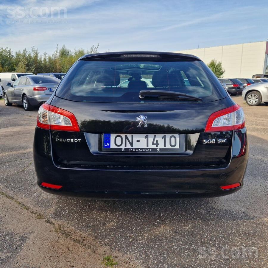 Melns Peugeot 508 2013 Daugavpils, ar dzinēja tilpumu 2.00 L un nobraukumu 296 tūkst. km par 5450 €, foto 7 vietnē AUTOMOTO.COM.LV