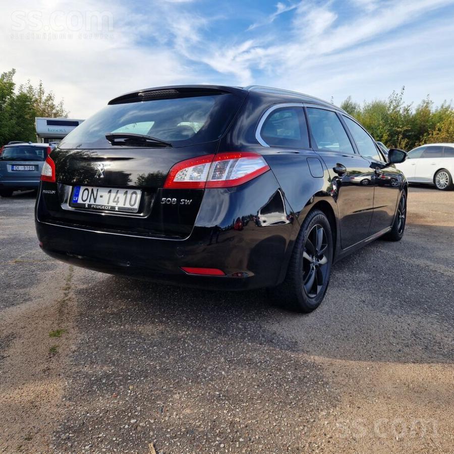 Melns Peugeot 508 2013 Daugavpils, ar dzinēja tilpumu 2.00 L un nobraukumu 296 tūkst. km par 5450 €, foto 8 vietnē AUTOMOTO.COM.LV