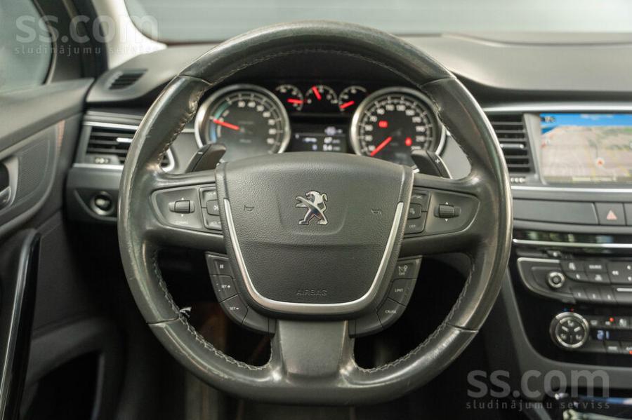 Black Peugeot 508 2013 in Riga, with an engine capacity of 2.00 L and mileage of 264 thousand km for 6650 €, photo 14 on AUTOMOTO.COM.LV