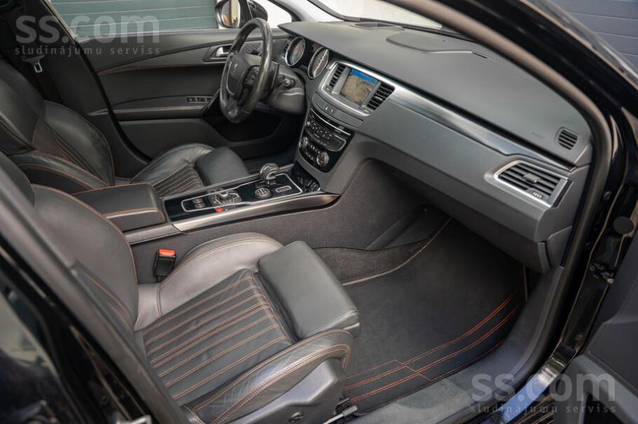 Black Peugeot 508 2013 in Riga, with an engine capacity of 2.00 L and mileage of 264 thousand km for 6650 €, photo 28 on AUTOMOTO.COM.LV