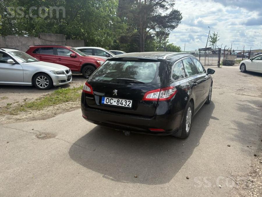 Black Peugeot 508 2014 in Riga, with an engine capacity of 2.00 L and mileage of 0 thousand km for 6990 €, photo 5 on AUTOMOTO.COM.LV