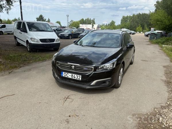 Black Peugeot 508 2014 in Riga, with an engine capacity of 2.00 L and mileage of 0 thousand km for 6990 €, photo 5 on AUTOMOTO.COM.LV