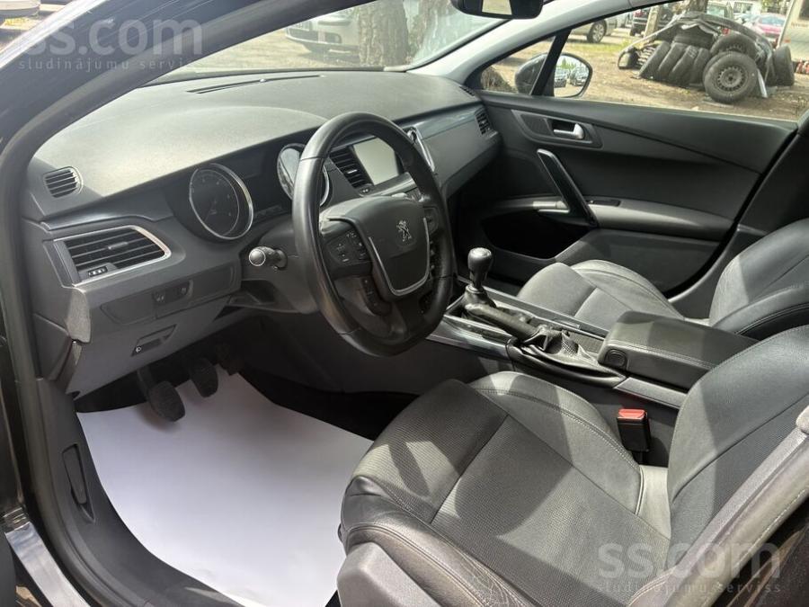 Black Peugeot 508 2014 in Riga, with an engine capacity of 2.00 L and mileage of 0 thousand km for 6990 €, photo 10 on AUTOMOTO.COM.LV