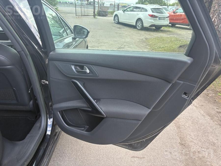 Black Peugeot 508 2014 in Riga, with an engine capacity of 2.00 L and mileage of 0 thousand km for 6990 €, photo 20 on AUTOMOTO.COM.LV