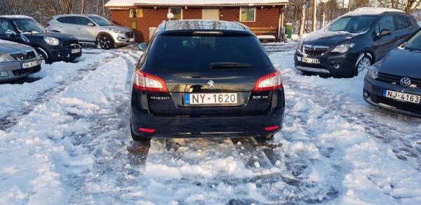 Black Peugeot 508 2014 in Riga, with an engine capacity of 1.60 L and mileage of 158 thousand km for 6500 €, photo 4 on AUTOMOTO.COM.LV
