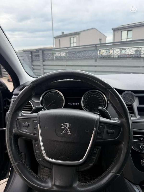 Black Peugeot 508 2014 in Klaipeda, with an engine capacity of 2.00 L and mileage of 322 thousand km for 3999 €, photo 8 on AUTOMOTO.COM.LV