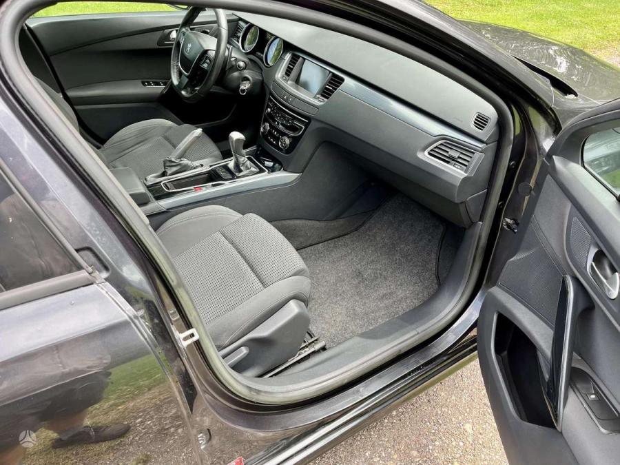Melns Peugeot 508 2014 Kauņa, ar dzinēja tilpumu 1.56 L un nobraukumu 352 tūkst. km par 3500 €, foto 7 vietnē AUTOMOTO.COM.LV