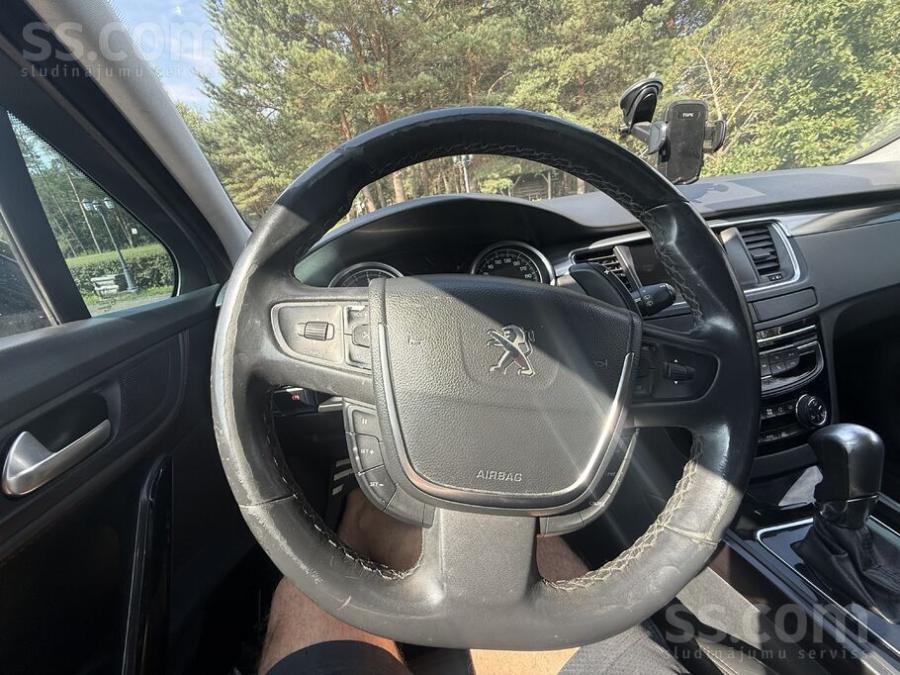 Black Peugeot 508 2015 in Jelgava, with an engine capacity of 2.00 L and mileage of 387 thousand km for 4700 €, photo 18 on AUTOMOTO.COM.LV