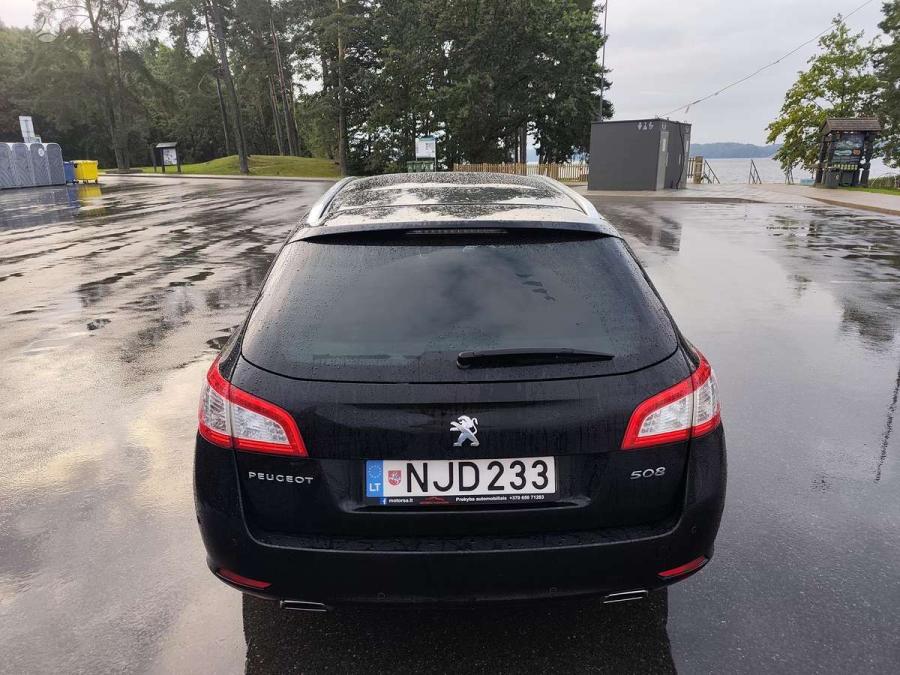 Black Peugeot 508 2015 in Kaunas, with an engine capacity of 2.00 L and mileage of 356 thousand km for 5400 €, photo 4 on AUTOMOTO.COM.LV