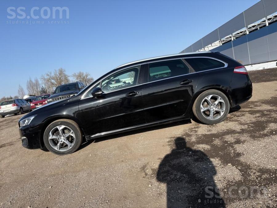 Black Peugeot 508 2016 in Daugavpils, with an engine capacity of 1.60 L and mileage of 248 thousand km for 4950 €, photo 3 on AUTOMOTO.COM.LV
