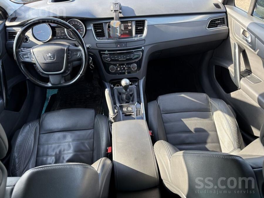 Black Peugeot 508 2016 in Daugavpils, with an engine capacity of 1.60 L and mileage of 248 thousand km for 4950 €, photo 10 on AUTOMOTO.COM.LV