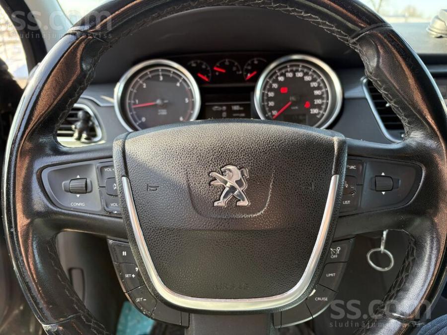 Black Peugeot 508 2016 in Daugavpils, with an engine capacity of 1.60 L and mileage of 248 thousand km for 4950 €, photo 17 on AUTOMOTO.COM.LV