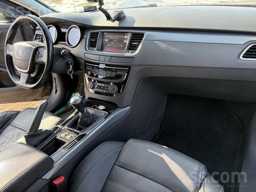 Black Peugeot 508 2016 in Daugavpils, with an engine capacity of 1.60 L and mileage of 248 thousand km for 4950 €, photo 27 on AUTOMOTO.COM.LV