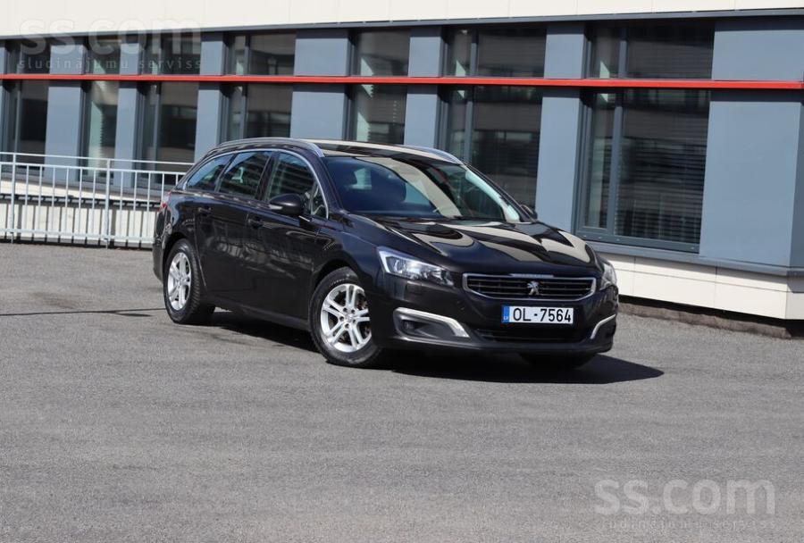 Black Peugeot 508 2016 in Riga, with an engine capacity of 1.60 L and mileage of 161 thousand km for 6980 €, photo 1 on AUTOMOTO.COM.LV