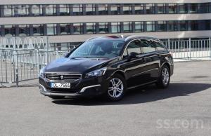 Black Peugeot 508 2016 in Riga, with an engine capacity of 1.60 L and mileage of 161 thousand km for 6980 €, photo 4 on AUTOMOTO.COM.LV
