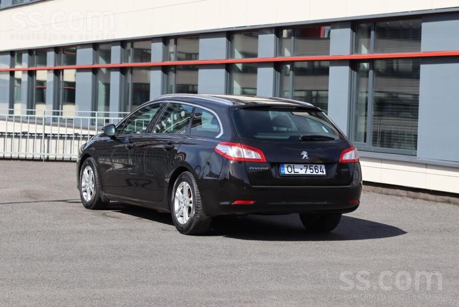 Black Peugeot 508 2016 in Riga, with an engine capacity of 1.60 L and mileage of 161 thousand km for 6980 €, photo 5 on AUTOMOTO.COM.LV