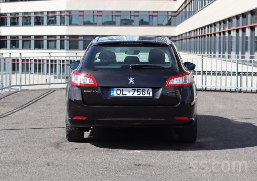 Black Peugeot 508 2016 in Riga, with an engine capacity of 1.60 L and mileage of 161 thousand km for 6980 €, photo 6 on AUTOMOTO.COM.LV