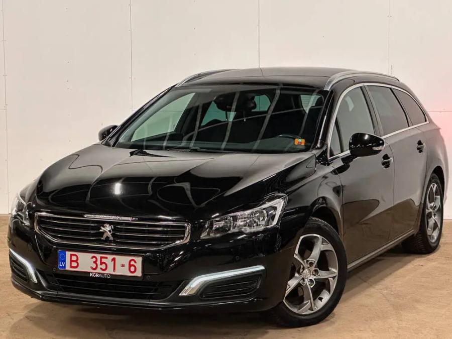 Black Peugeot 508 2016 in Jurmala, with an engine capacity of 1.60 L and mileage of 281 thousand km for 7450 €, photo 1 on AUTOMOTO.COM.LV