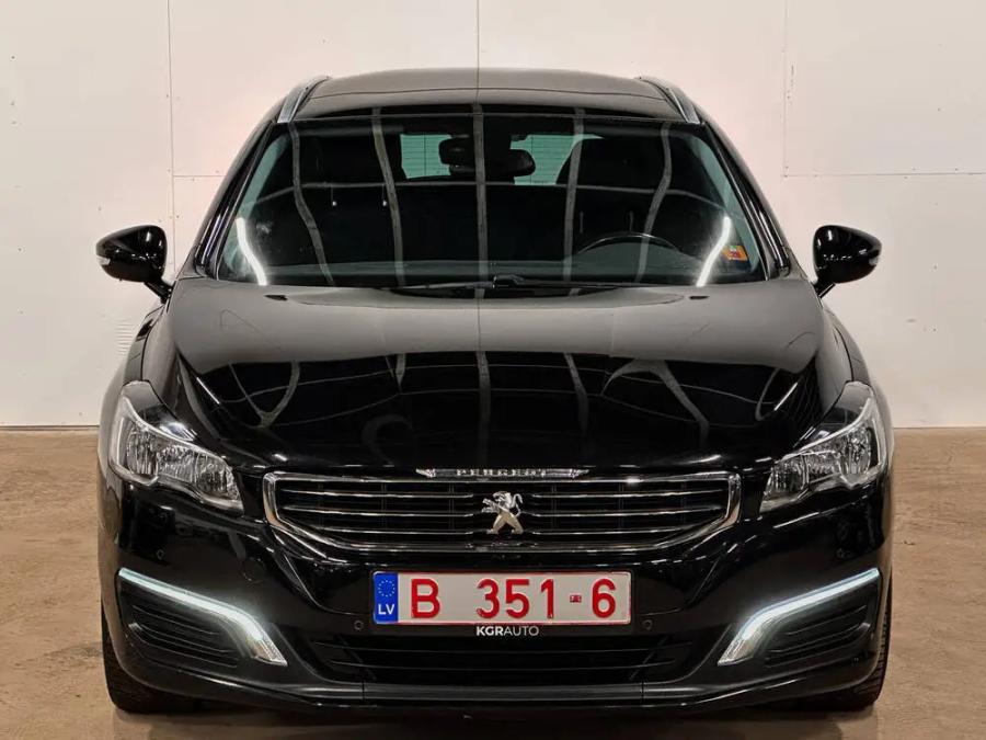 Black Peugeot 508 2016 in Jurmala, with an engine capacity of 1.60 L and mileage of 281 thousand km for 7450 €, photo 5 on AUTOMOTO.COM.LV