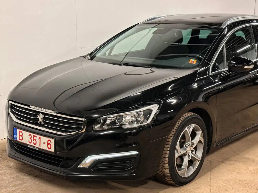 Black Peugeot 508 2016 in Jurmala, with an engine capacity of 1.60 L and mileage of 281 thousand km for 7450 €, photo 7 on AUTOMOTO.COM.LV