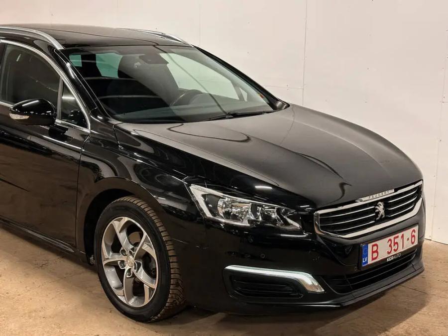 Black Peugeot 508 2016 in Jurmala, with an engine capacity of 1.60 L and mileage of 281 thousand km for 7450 €, photo 10 on AUTOMOTO.COM.LV