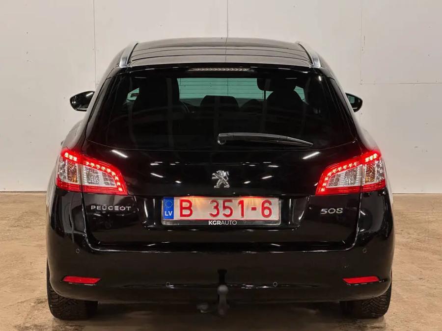 Black Peugeot 508 2016 in Jurmala, with an engine capacity of 1.60 L and mileage of 281 thousand km for 7450 €, photo 14 on AUTOMOTO.COM.LV