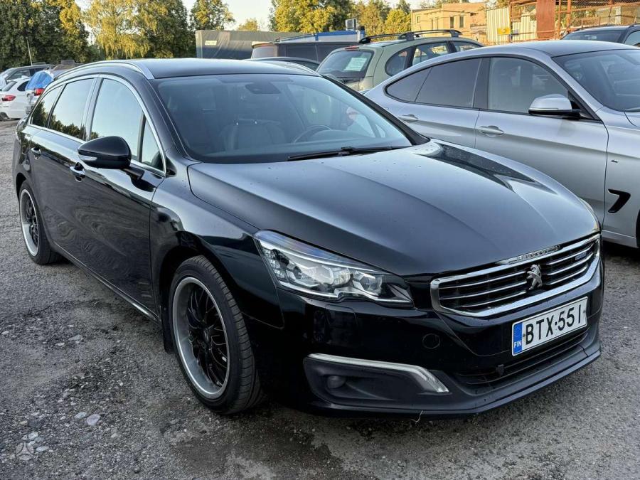 Black Peugeot 508 2016 in Prienai, with an engine capacity of 1.56 L and mileage of 291 thousand km for 3950 €, photo 3 on AUTOMOTO.COM.LV