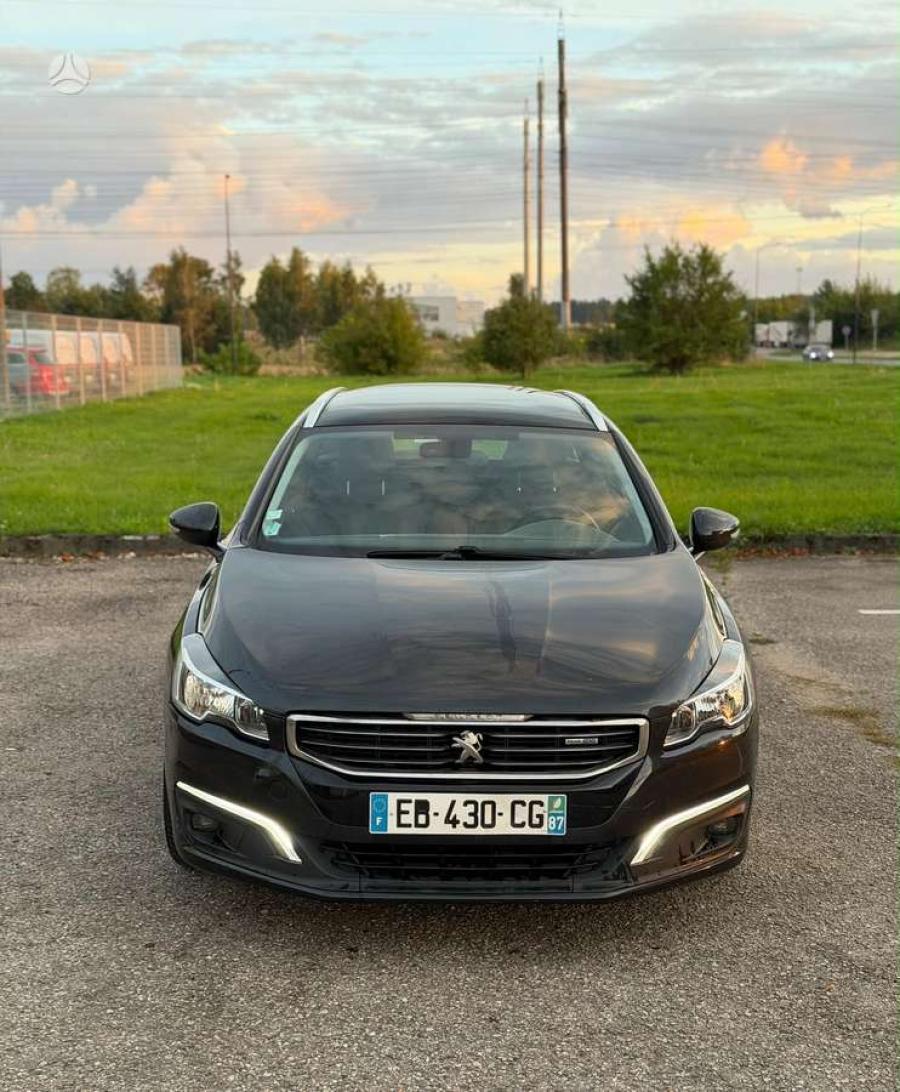 Black Peugeot 508 2016 in Vilnius, with an engine capacity of 1.56 L and mileage of 270 thousand km for 4600 €, photo 3 on AUTOMOTO.COM.LV